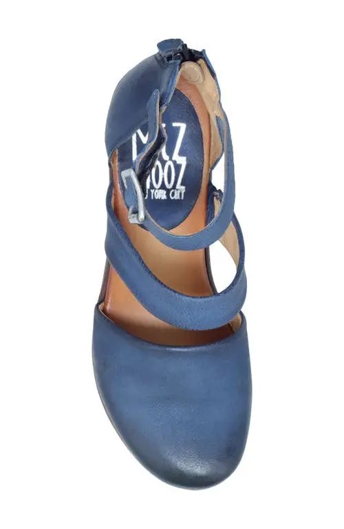 Miz Mooz Amia Ankle Strap Platform Wedge Clog