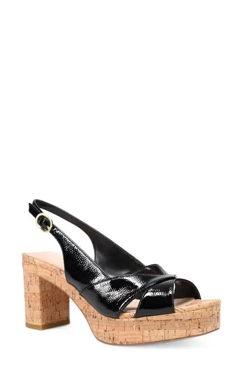 Pelle Moda Ilori Slingback Platform Sandal - Black