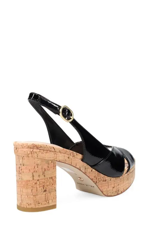 Pelle Moda Ilori Slingback Platform Sandal - Black