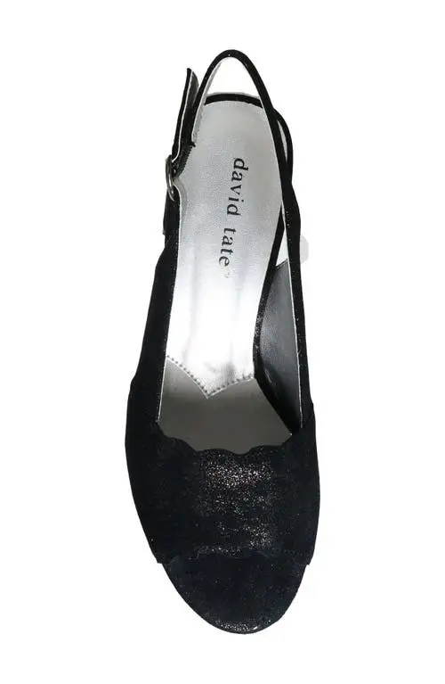 DAVID TATE Dale Slingback Sandal - Black