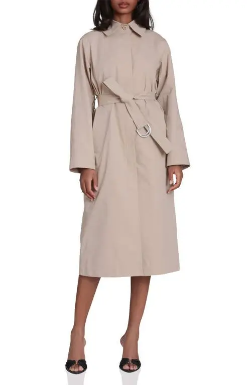 Avec Les Filles Minimalist Trench Coat - Camel