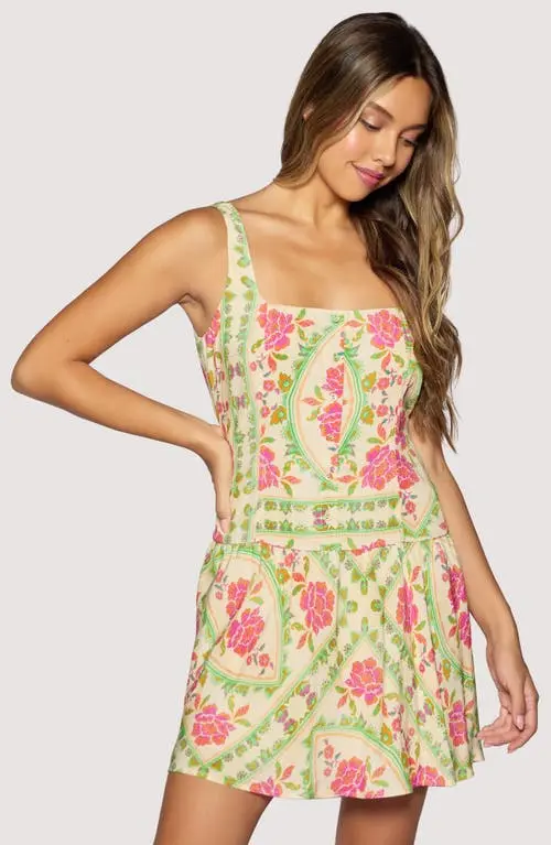 LOST + WANDER Fiesta Flora Sleeveless Mini Dress
