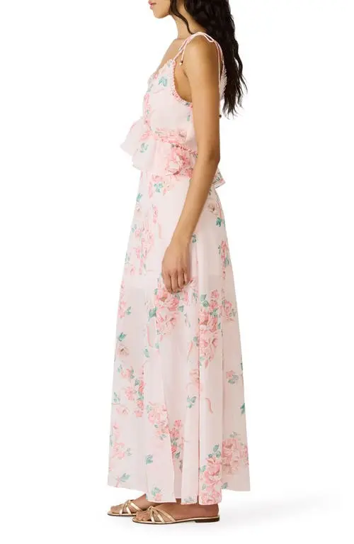 Steve Madden Floral Ruffle Detail Maxi Dress