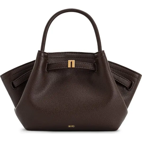 Jw Pei Mini Hana Faux Leather Tote - Dark Brown