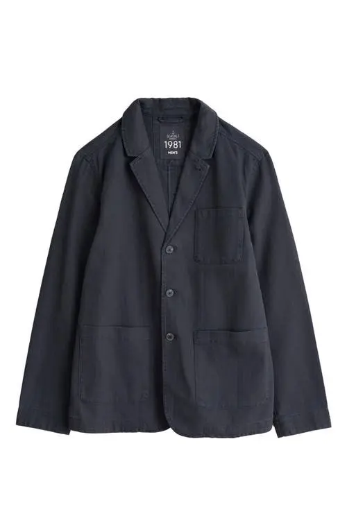 SEASALT CORNWALL Tollgate Herringbone Linen & Organic Cotton Blazer