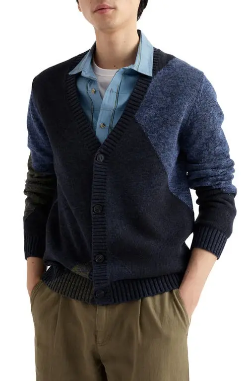 SEASALT CORNWALL Organic Cotton Color Block Cardigan
