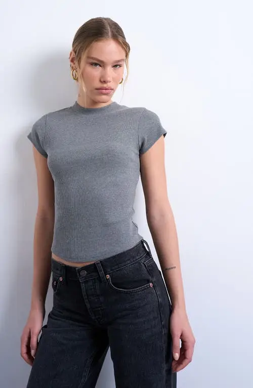 Topshop Fitted Stretch Cotton T-shirt