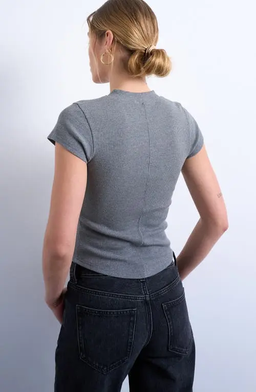 Topshop Fitted Stretch Cotton T-shirt