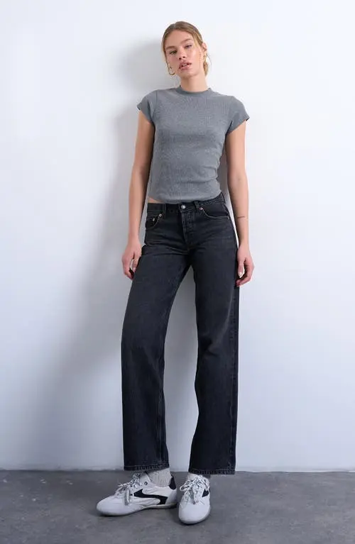 Topshop Fitted Stretch Cotton T-shirt