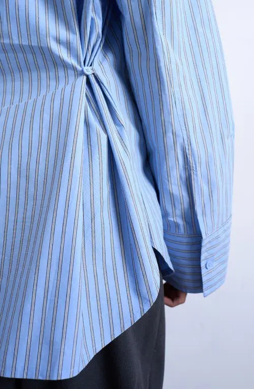 Topshop Darted Cuff Oversize Button-up Shirt