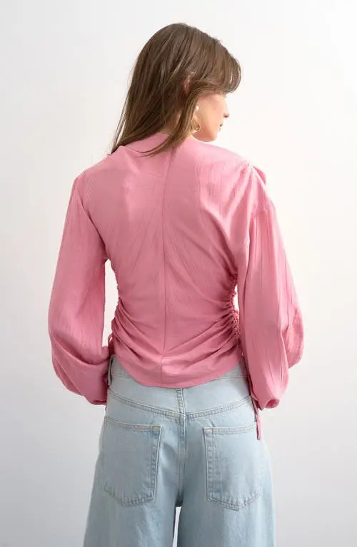 Topshop Cinched Side Tie Top