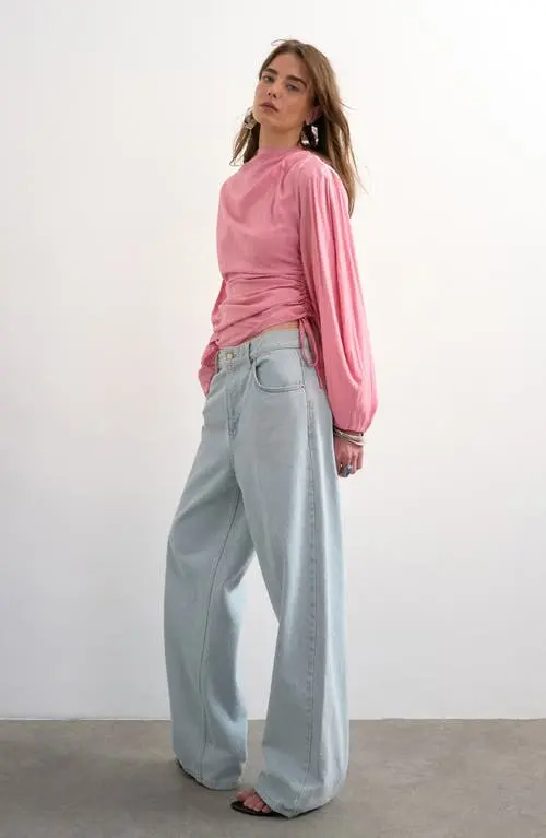 Topshop Cinched Side Tie Top
