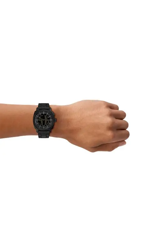 Fossil Big Tic® Anadigi Bracelet Watch - Black