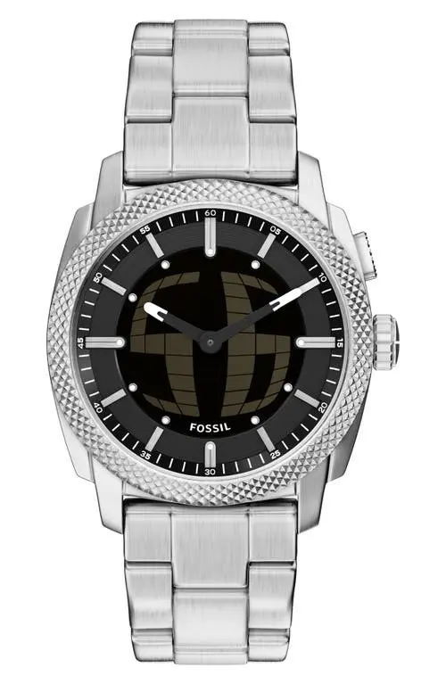 Fossil Big Tic® Anadigi Bracelet Watch - Silver