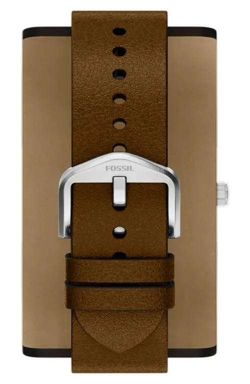 Fossil Archival Big Tic® Anadigi Strap Watch - Brown