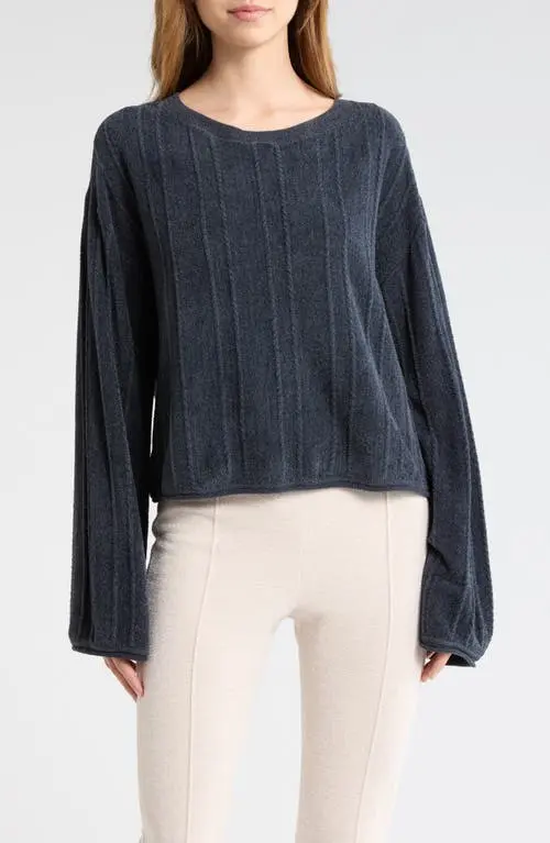 Barefoot Dreams Cozychic Ultra Lite® Sweater - Indigo