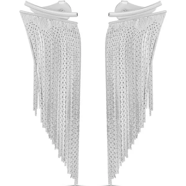 SHYMI Fringe Earrings - Silver