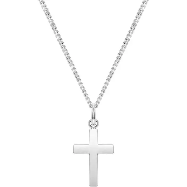 VINCERO Sterling Cross Pendant Necklace - Silver