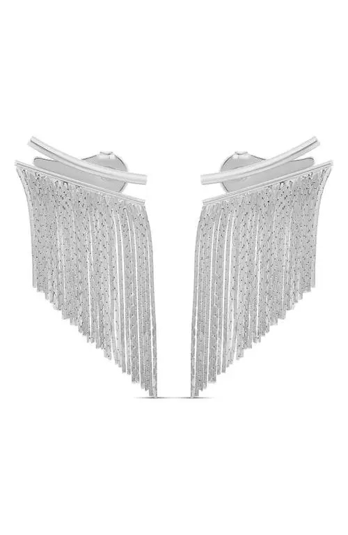 SHYMI Fringe Earrings - Silver