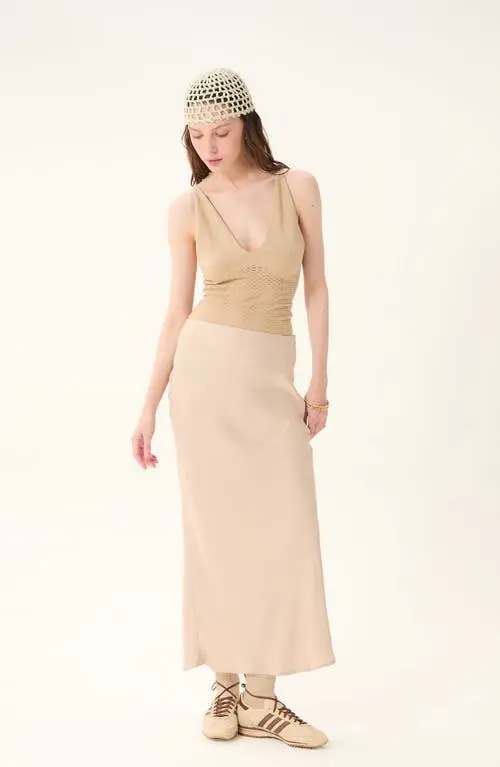Deluc Madeira Maxi Skirt - Beige