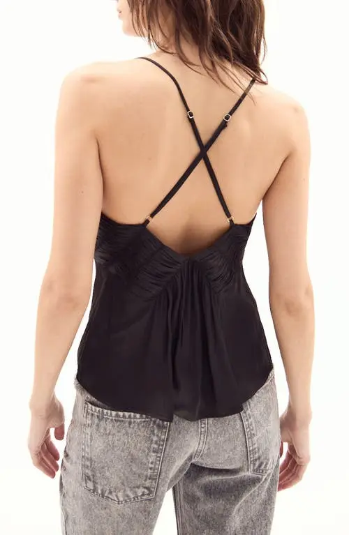 Deluc Flores Satin Camisole - Black