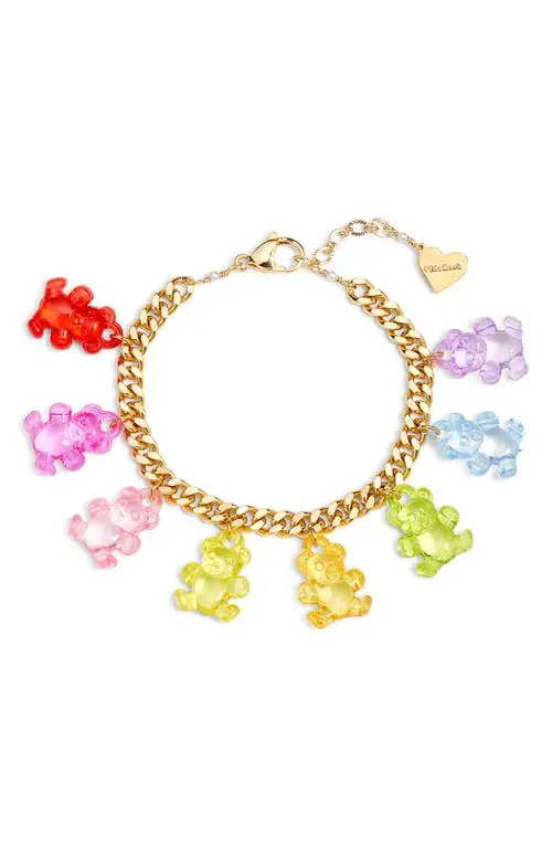 VIDAKUSH Gummy Bear Charm Bracelet - Gold