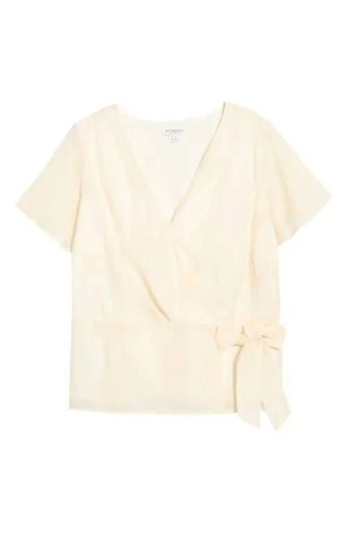 LIVERPOOL Embroidered Wrap Top