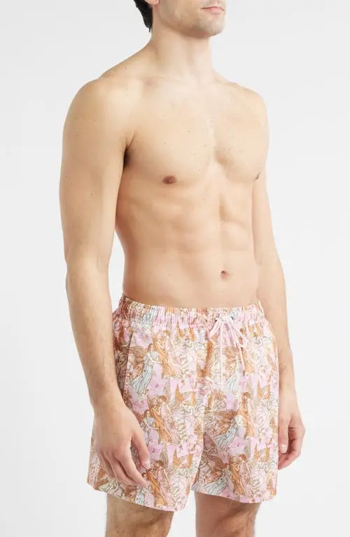 BOARDIES Floral Swim Trunks - Pink