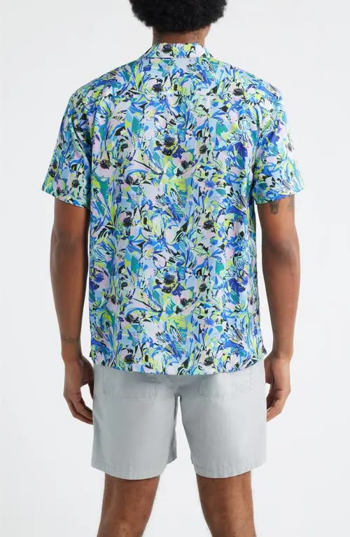 BOARDIES Floral Print Camp Shirt