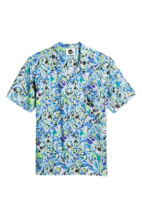 BOARDIES Floral Print Camp Shirt