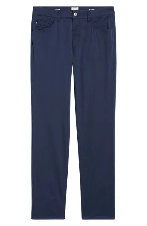 BRAX Cadiz Ultralight Straight Leg Twill Pants - Navy