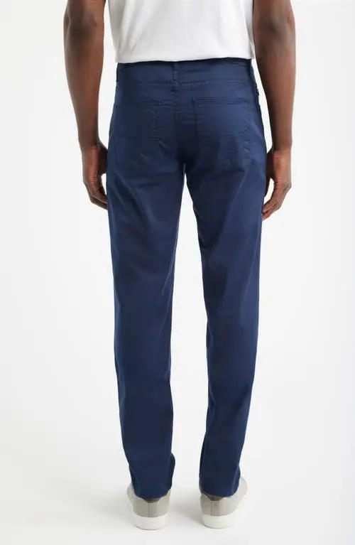BRAX Cadiz Ultralight Straight Leg Twill Pants - Navy