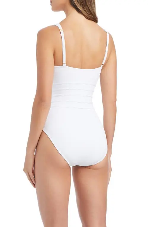 BLEU BY ROD BEATTIE Underwire One-piece Swimsuit - White