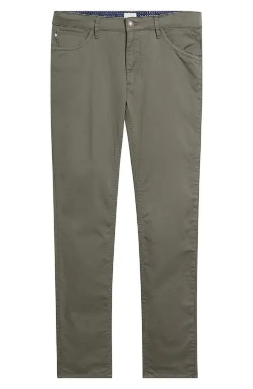 BRAX Chuck Modern Fit Five-pocket Pants - Olive