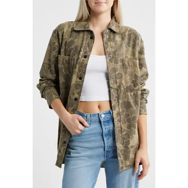 Rip Curl Paradise Camo Cotton Button-up Shirt