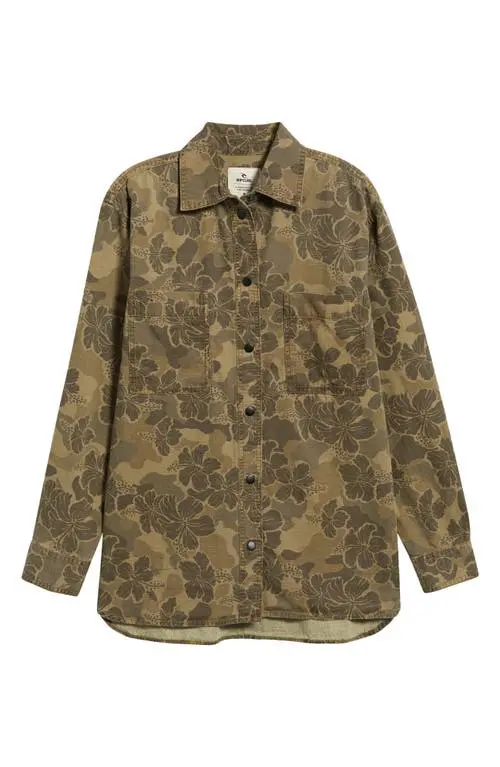 Rip Curl Paradise Camo Cotton Button-up Shirt