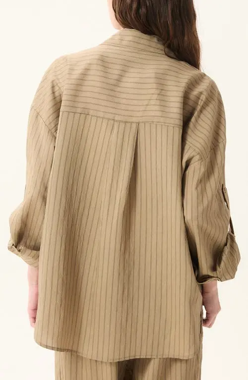 Deluc Santorini Stripe Shirt - Vison