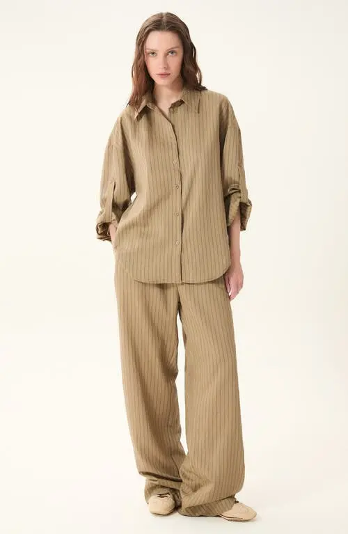 Deluc Santorini Stripe Shirt - Vison