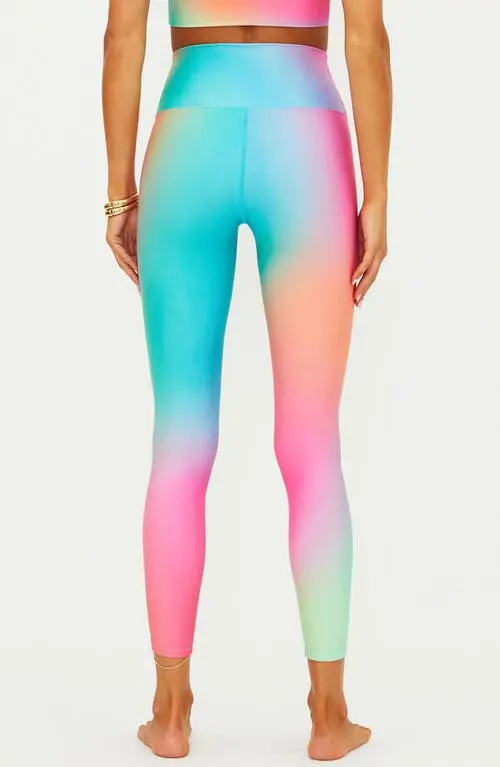 Beach Riot Piper Print Leggings - Strawberry