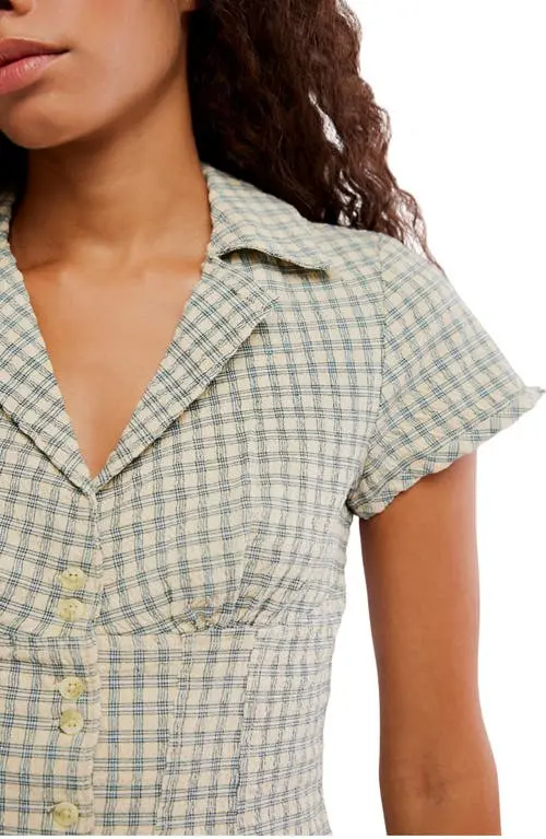 Free People Camp Crush Button-up Top