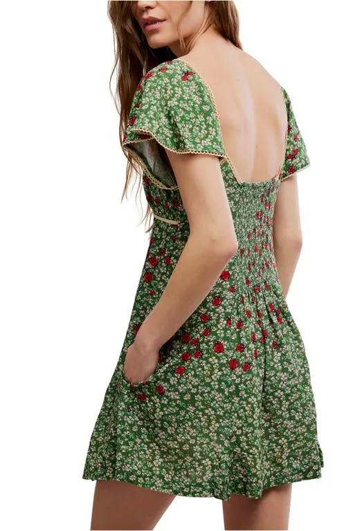 Free People Floral Mini Sundress