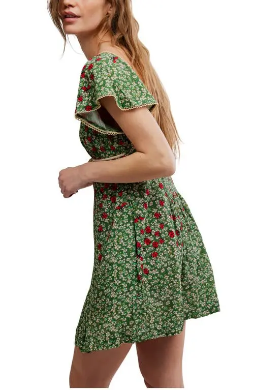 Free People Floral Mini Sundress