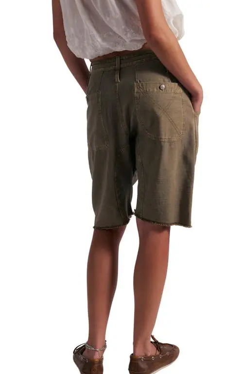 Free People Tie-waist Cotton Shorts