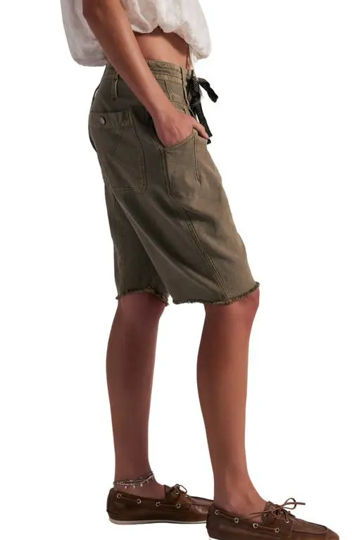 Free People Tie-waist Cotton Shorts