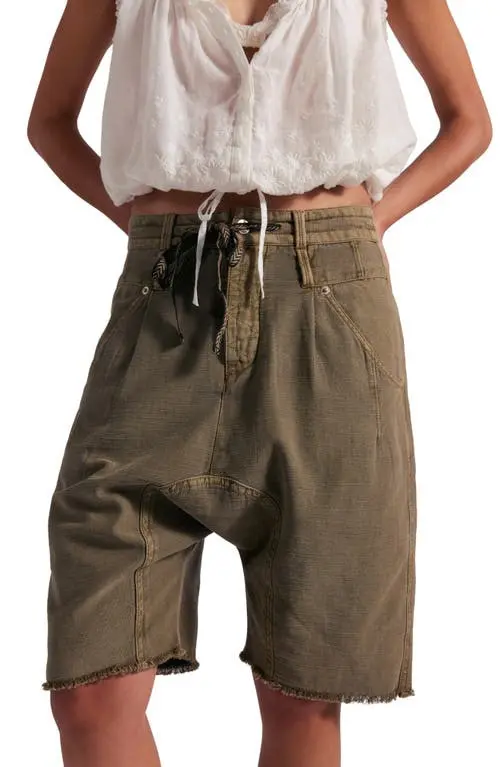 Free People Tie-waist Cotton Shorts
