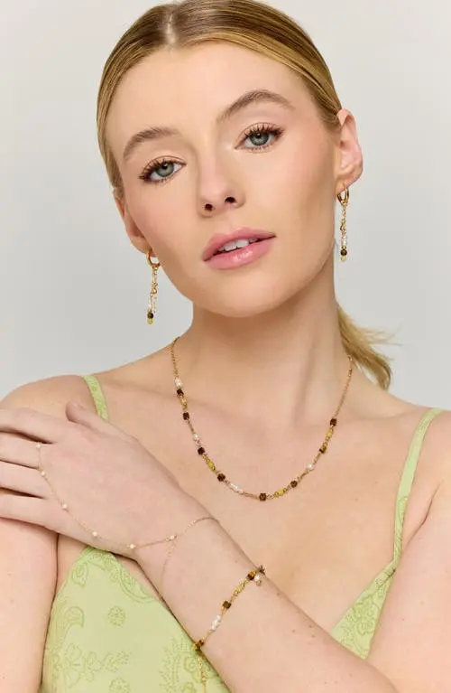 LA MENO Beaded Chain Bracelet