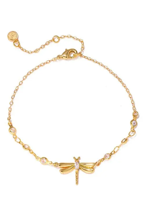 LA MENO Dragonfly Kiss Bracelet - Gold
