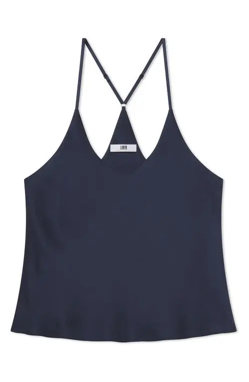 Lunya Washable Silk Bias Cut Cami Pajamas - Deep Blue