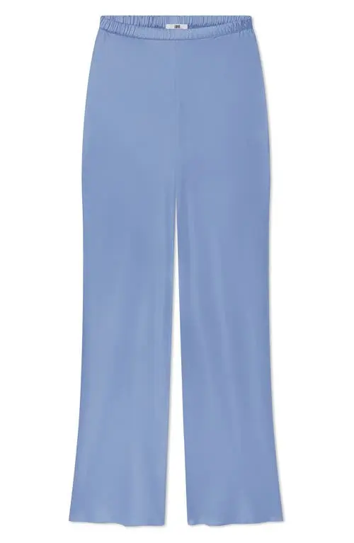 Lunya Bias Cut Washable Silk Pajama Pants - Half-light Periwinkle