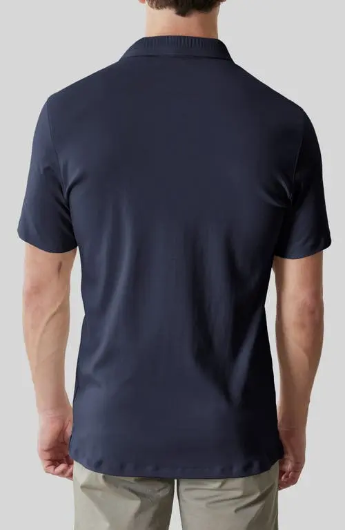 Robert Barakett Georgia Pima Cotton Polo - Dark Caspian